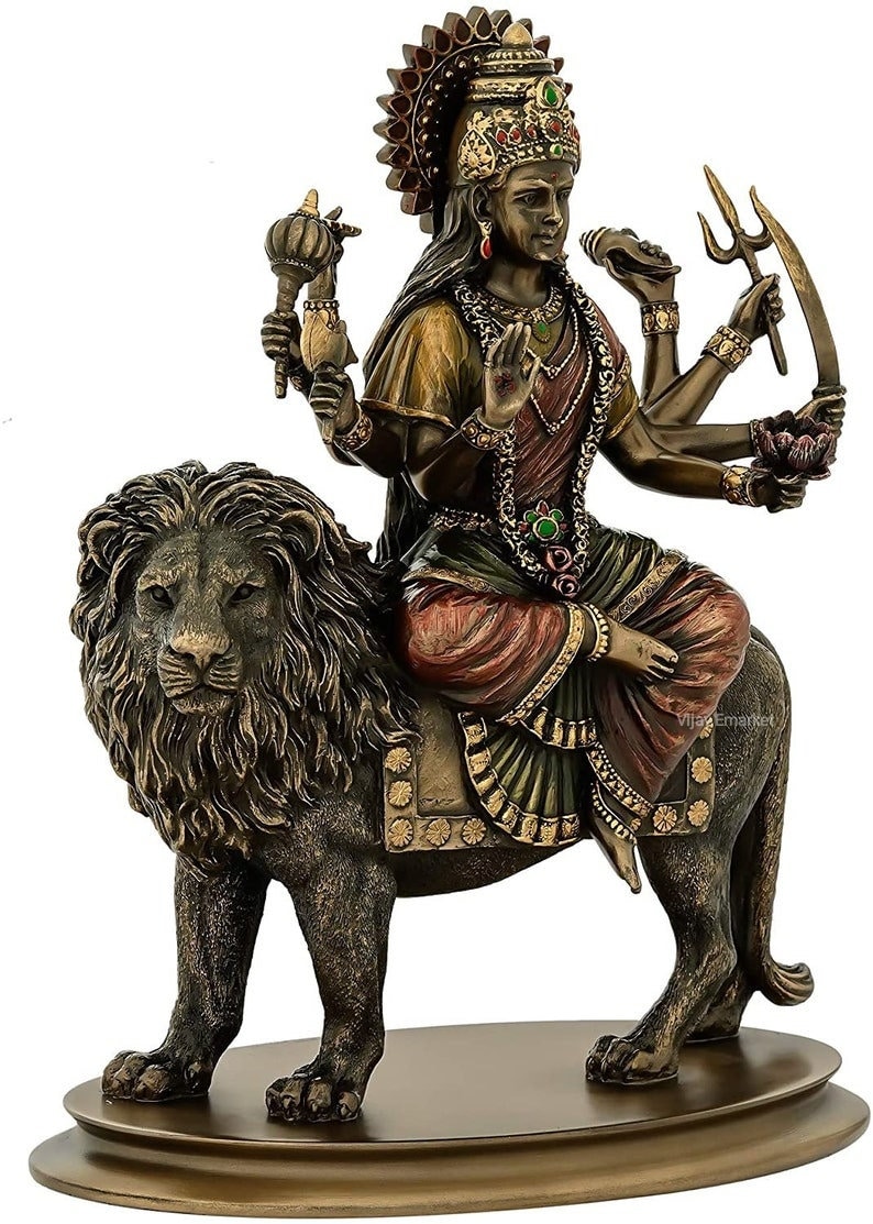 Durga Statue, 4 Inch Devi Durga Idol ,bonded Bronze Durga Maa Statue ...