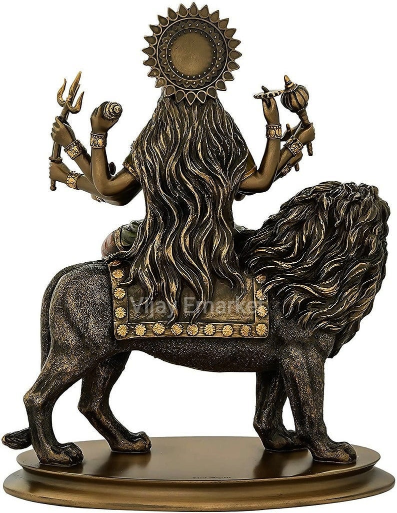 Durga Statue, 4 Inch Devi Durga Idol ,bonded Bronze Durga Maa Statue ...