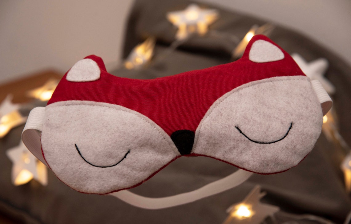 FOX Mask/FOX Sleep Mask/Sleep Mask/Cute Sleep Mask/Fox Lover | Etsy