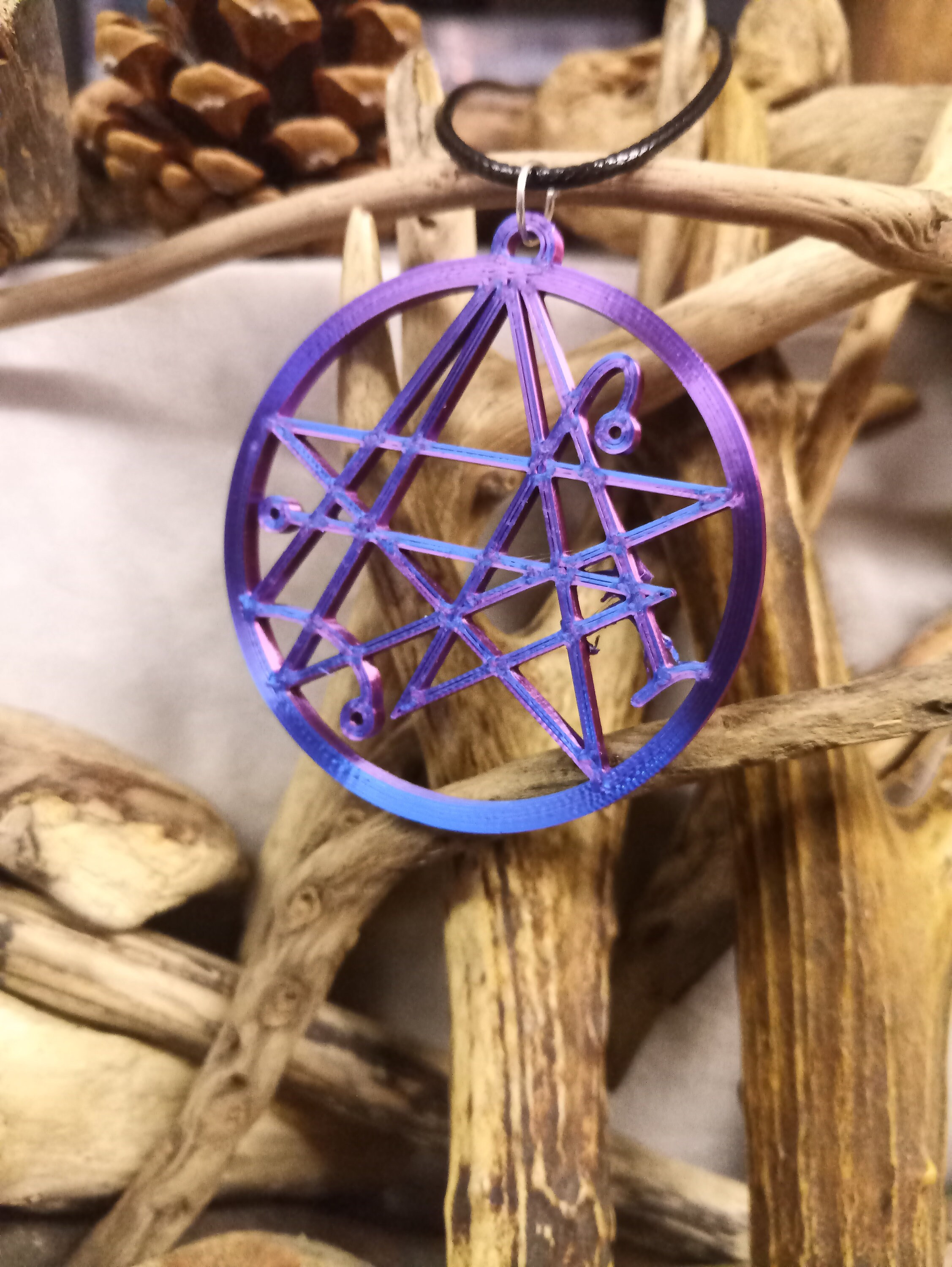 3D Printed Pendant Necronomicon Design Jewellery - Etsy