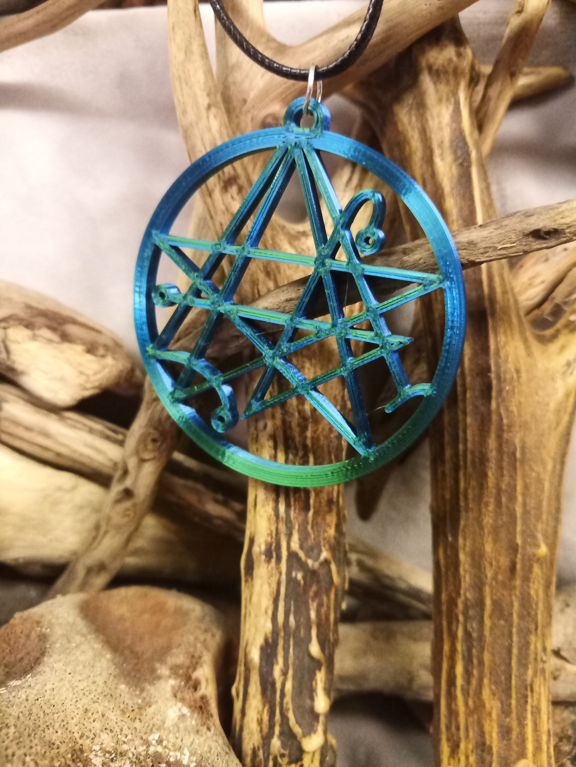 3D Printed Pendant Necronomicon Design Jewellery - Etsy