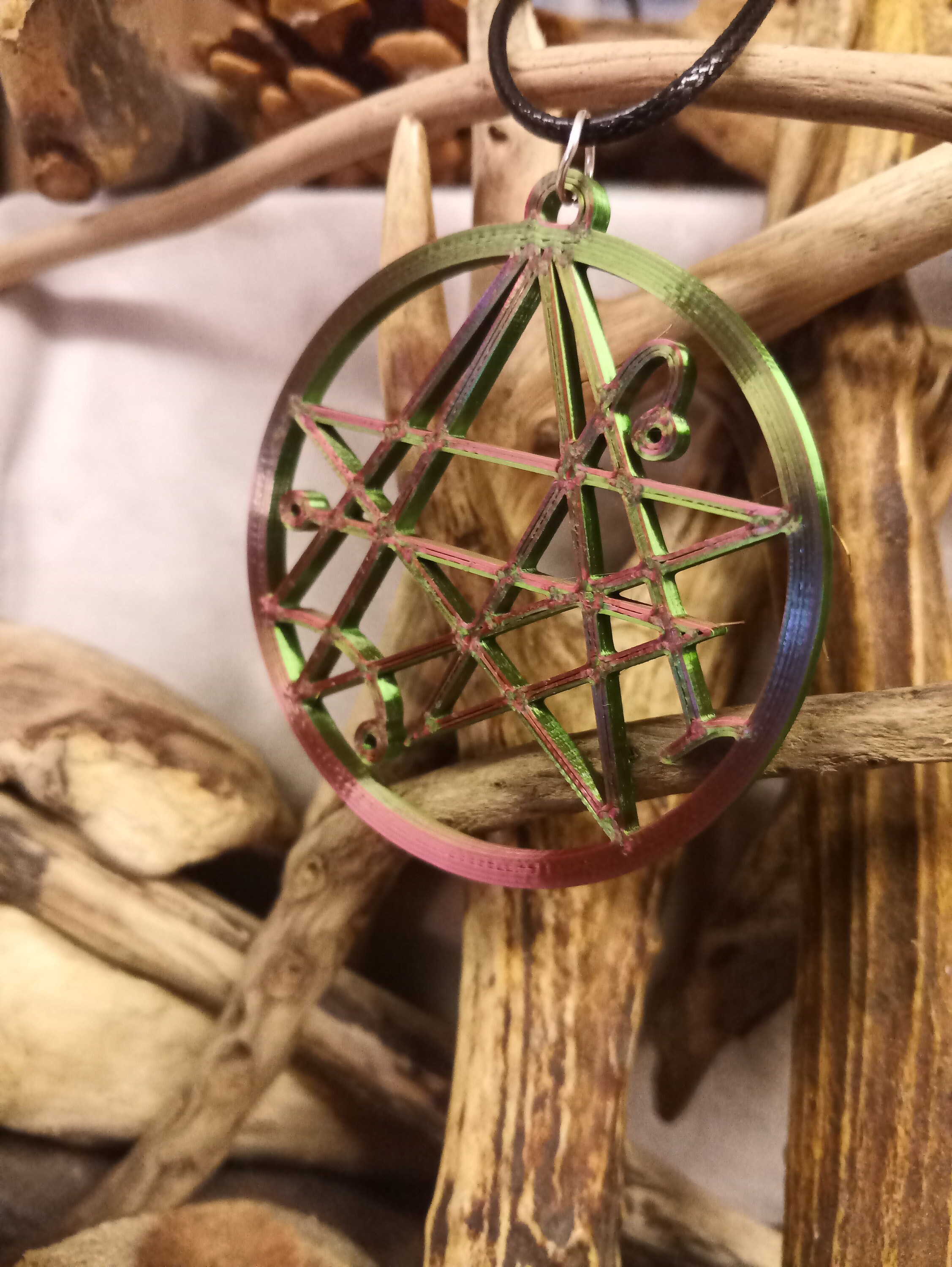 3D Printed Pendant Necronomicon Design Jewellery - Etsy