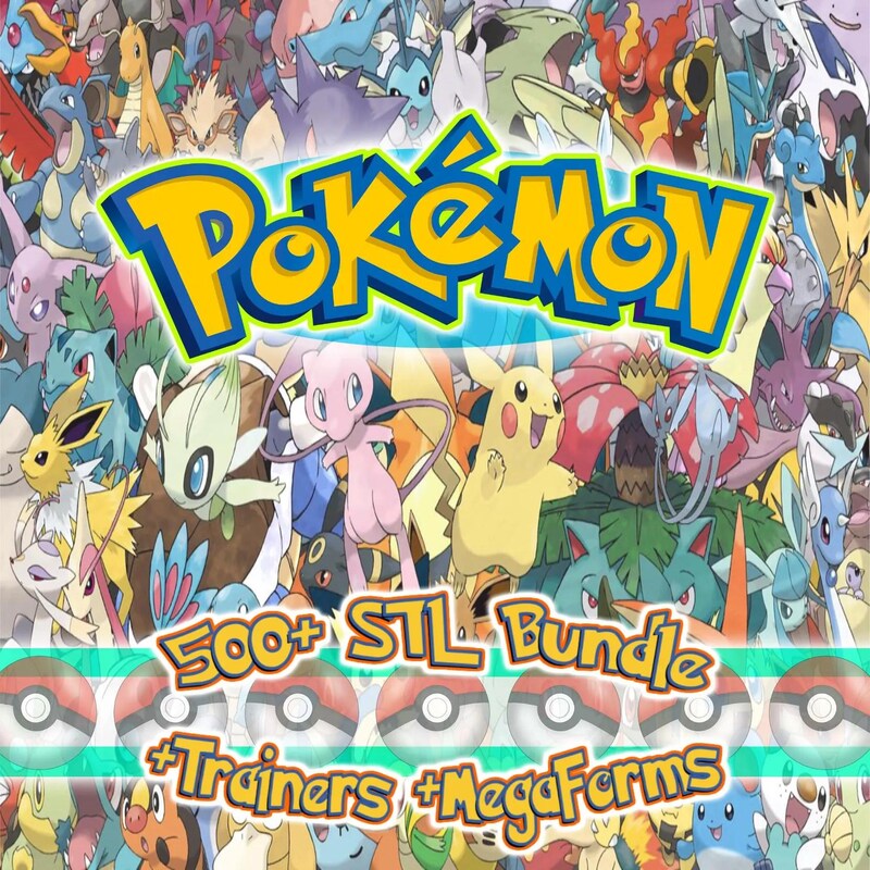 Pokemons Stl Files - Etsy