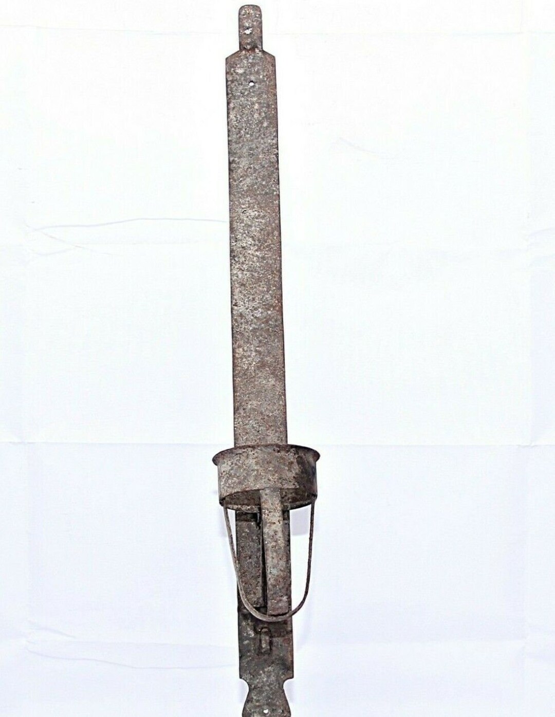 Antique Handmade Iron Flambeau, Old Fire Stick Holder, Mashal Fire ...