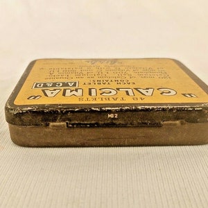 Rare Vintage Calcima ACD Cipla Medicine Tin Empty Litho Box Antique ...
