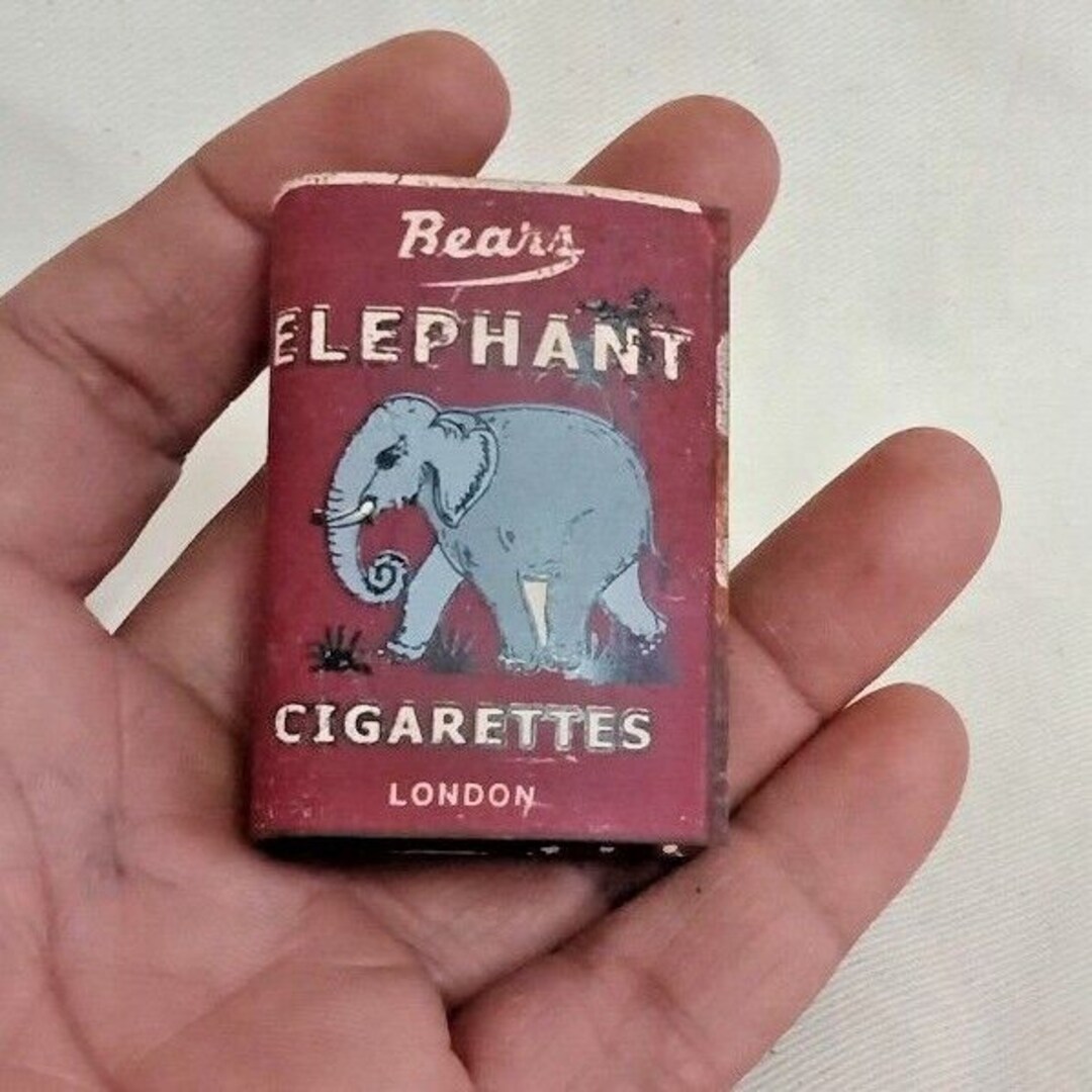 Old Vintage Elephant Brand Cigarettes Match Cover Advertising London T2 ...