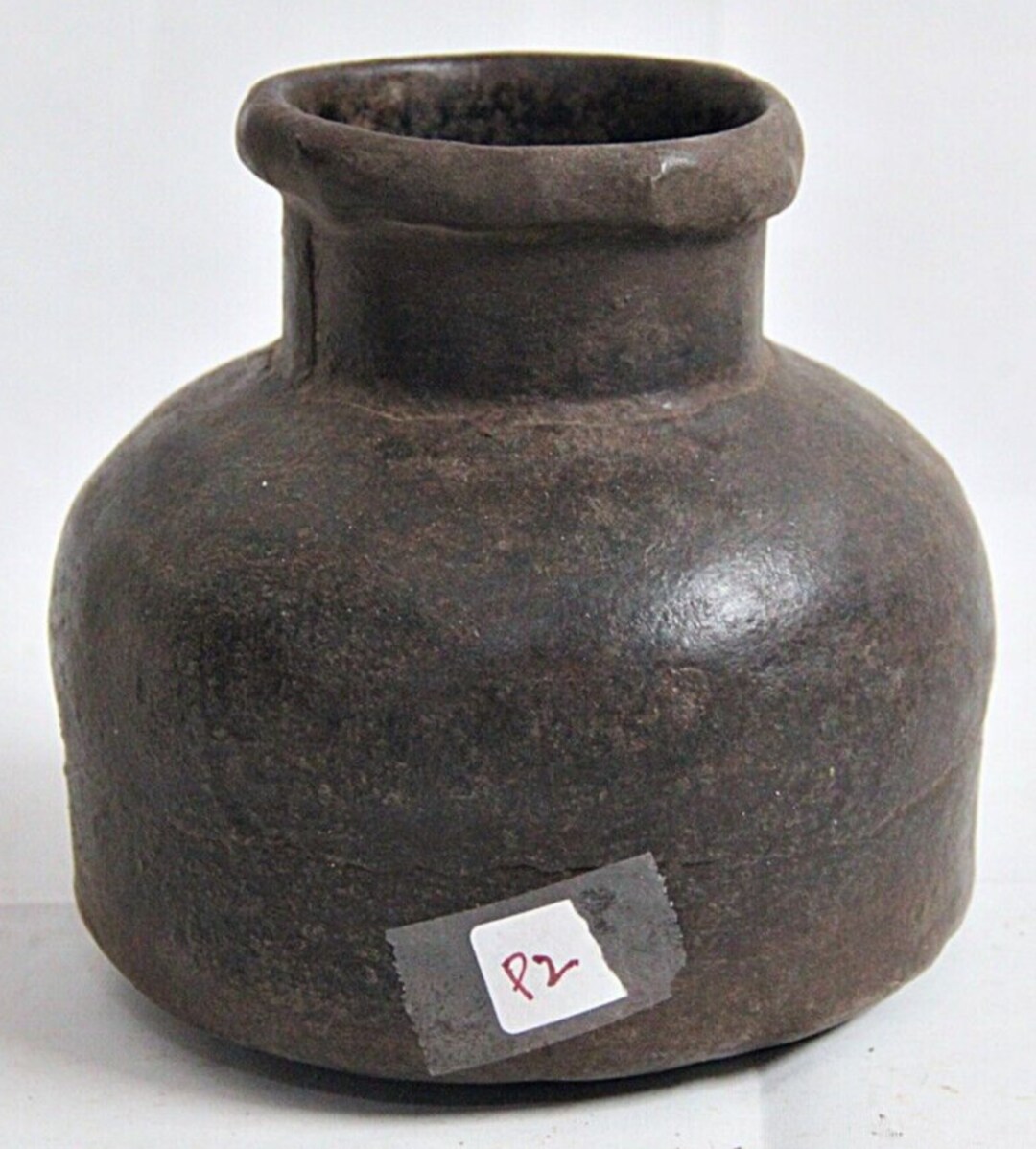 Rustic Vintage Handmade Small Indian Iron Water Pot Matka Vase Jar ...