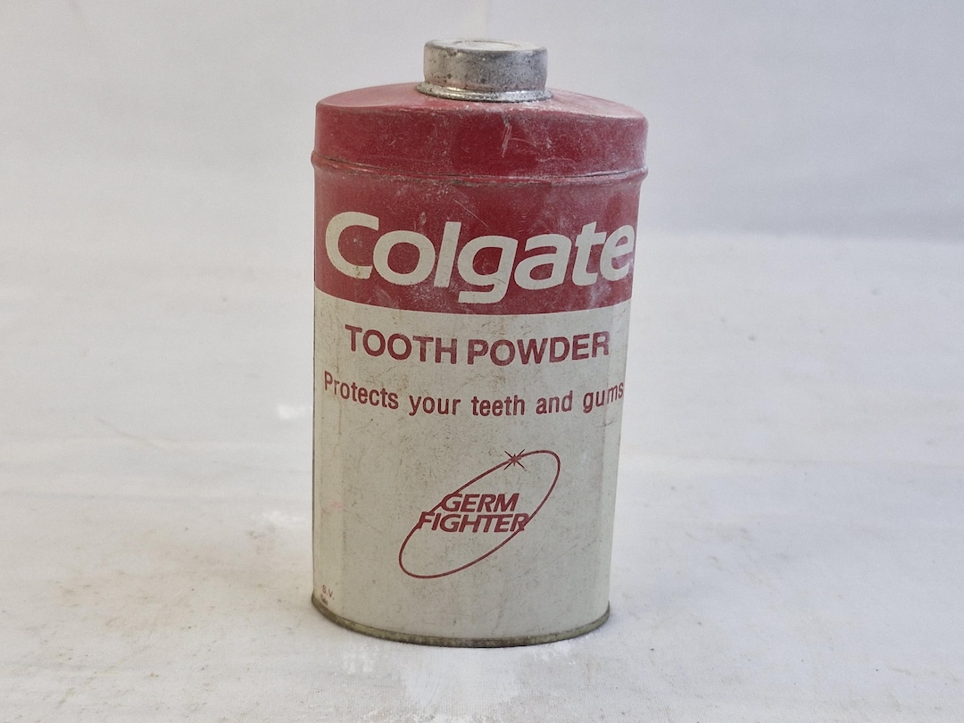 Vintage Colgate Tooth Powder Tin Box Advertising Collectible - 100 G - Etsy