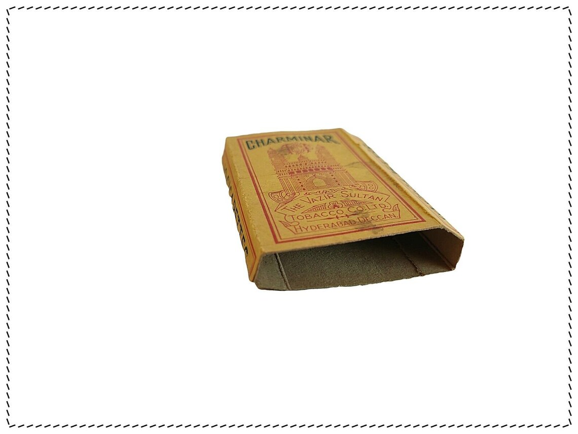 Vintage Old Charminar Cigarettes Packet Vazir Sultan & Sons Daccan Adv ...