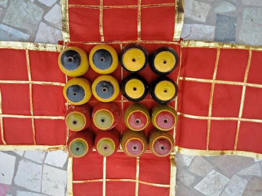 Traditional Ancient Indian Chess Game Chaupar /pachisi Set/ Indian Ludo ...