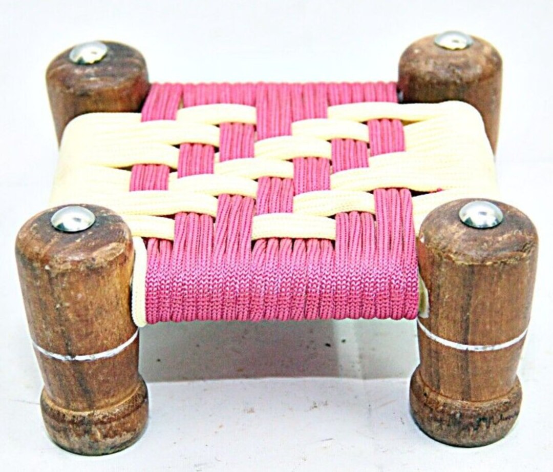Vintage Laddu Gopal Small Wooden Bed Khat/charpai/cot multicolour Gift ...