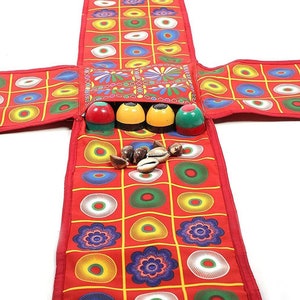 Traditional Chausar Chopad Parcheesi Board Game for Family Fun, Pagade ...