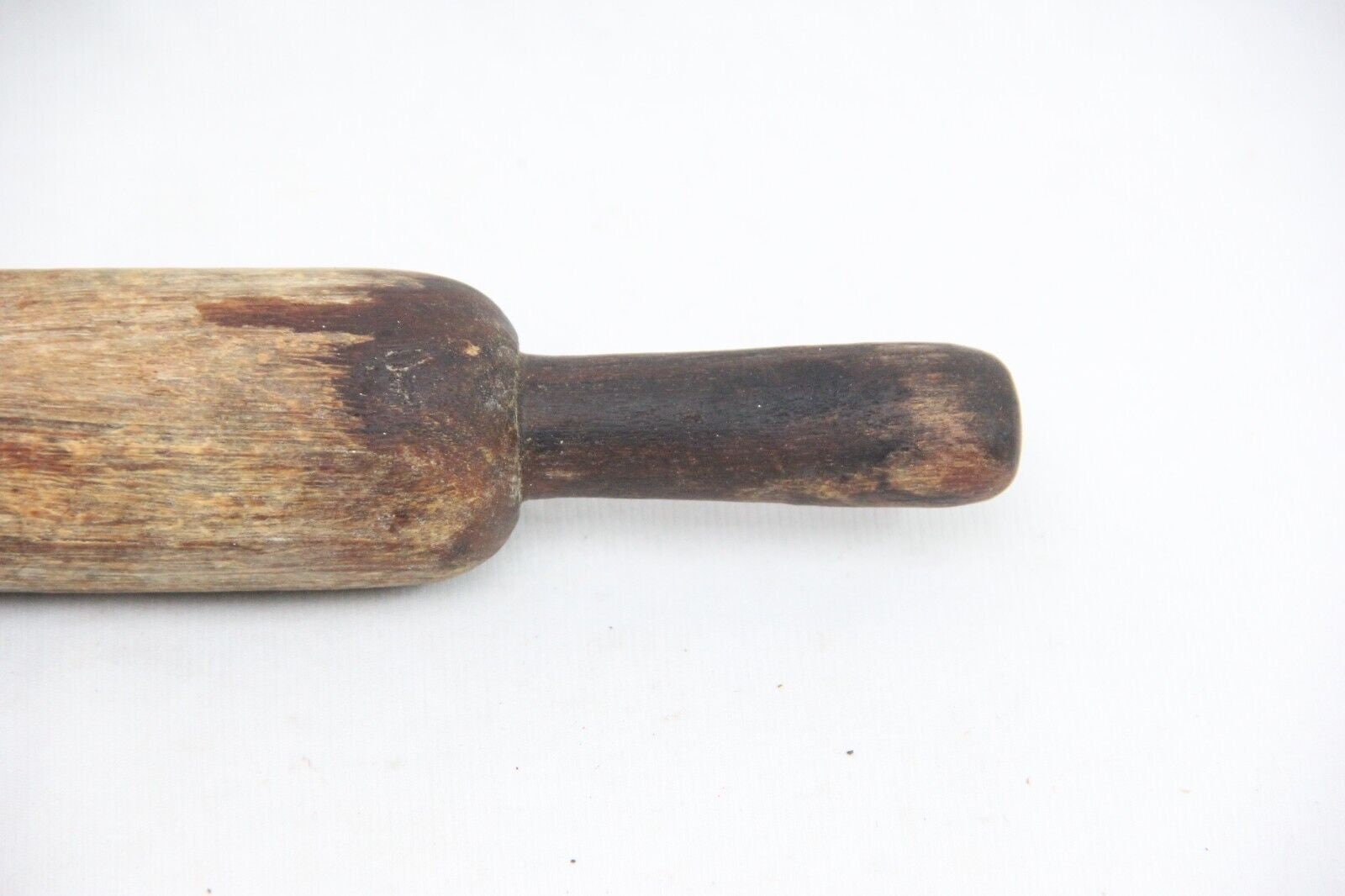 Old Antique Wooden Painted Chapati Rolling Pin Belan Velan Kitchen Tool ...