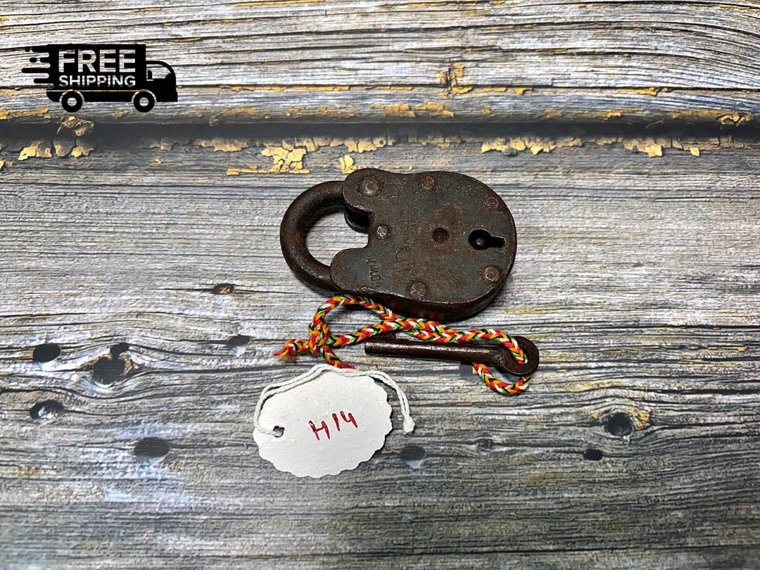 Rare Vintage Handmade Iron 1962 Aligarh Padlock With Single Key ...