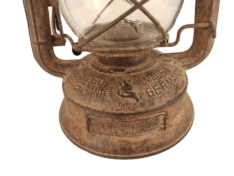 Antique Oil Lamp Lantern, Authentic Feuerhand Germany Nr 260, Vintage ...