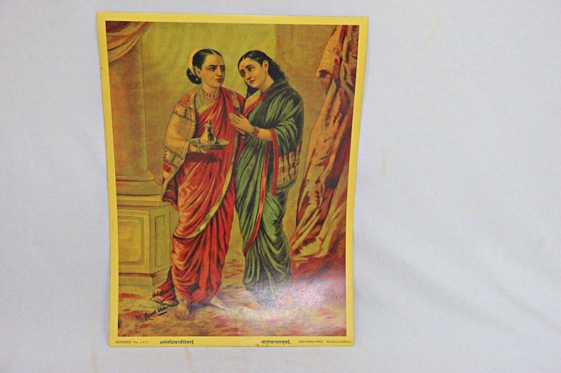 Raja Ravi Varma's Re-print of Draupadi and Sudeshna Captures the Divine ...
