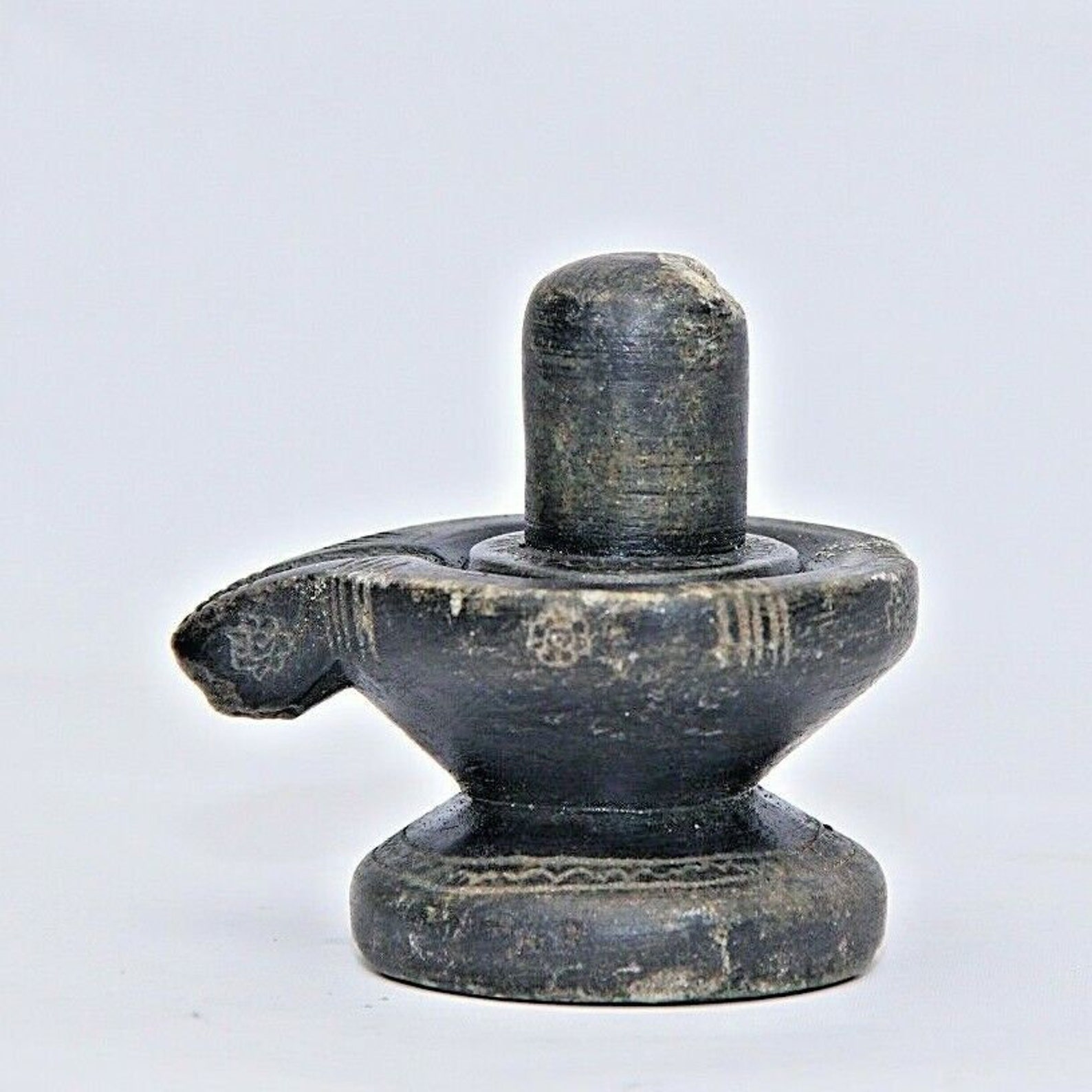 Vintage Marble Handmade Lord Shiva Lingam, Stone Shiva Ling Figurine ...