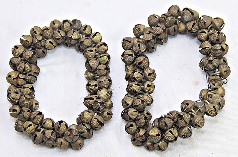 Brass Ghungroo Bells, 170 Dancing Ghungroo Brass Bells, Indian Tribal ...