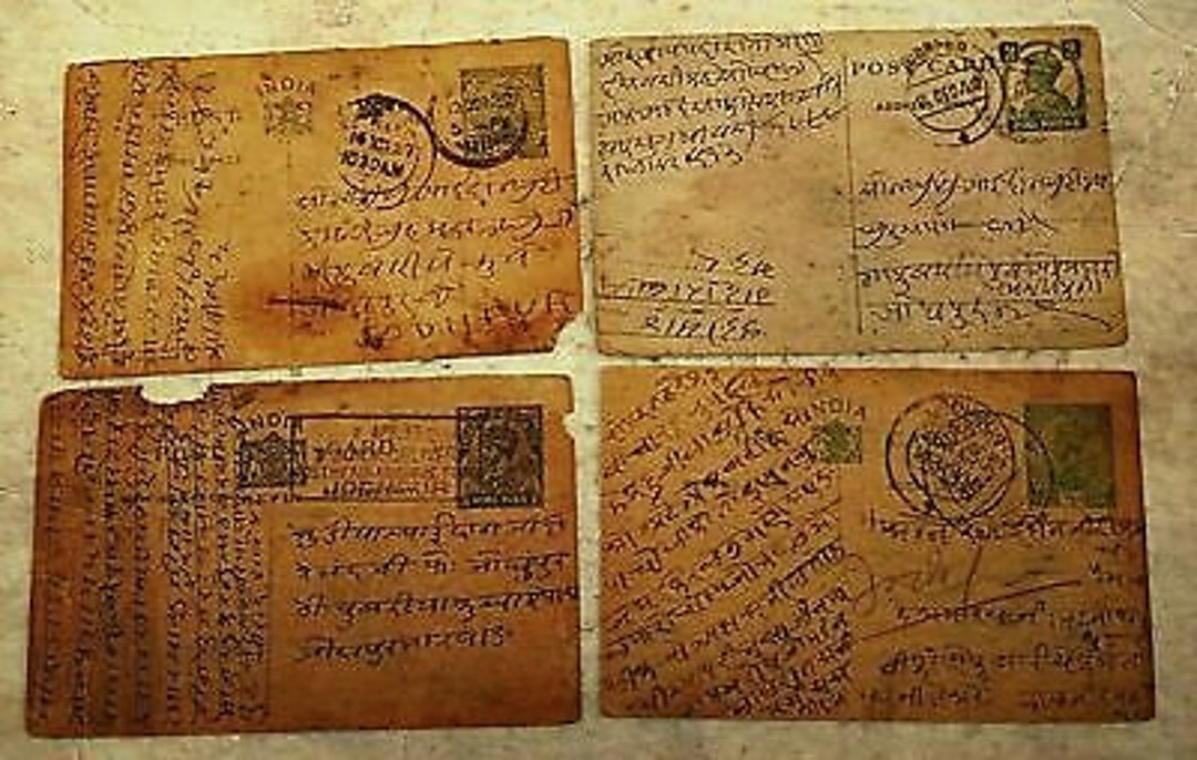 Vintage 1900s Handwritten Postcards, Original Postcards Set, British ...