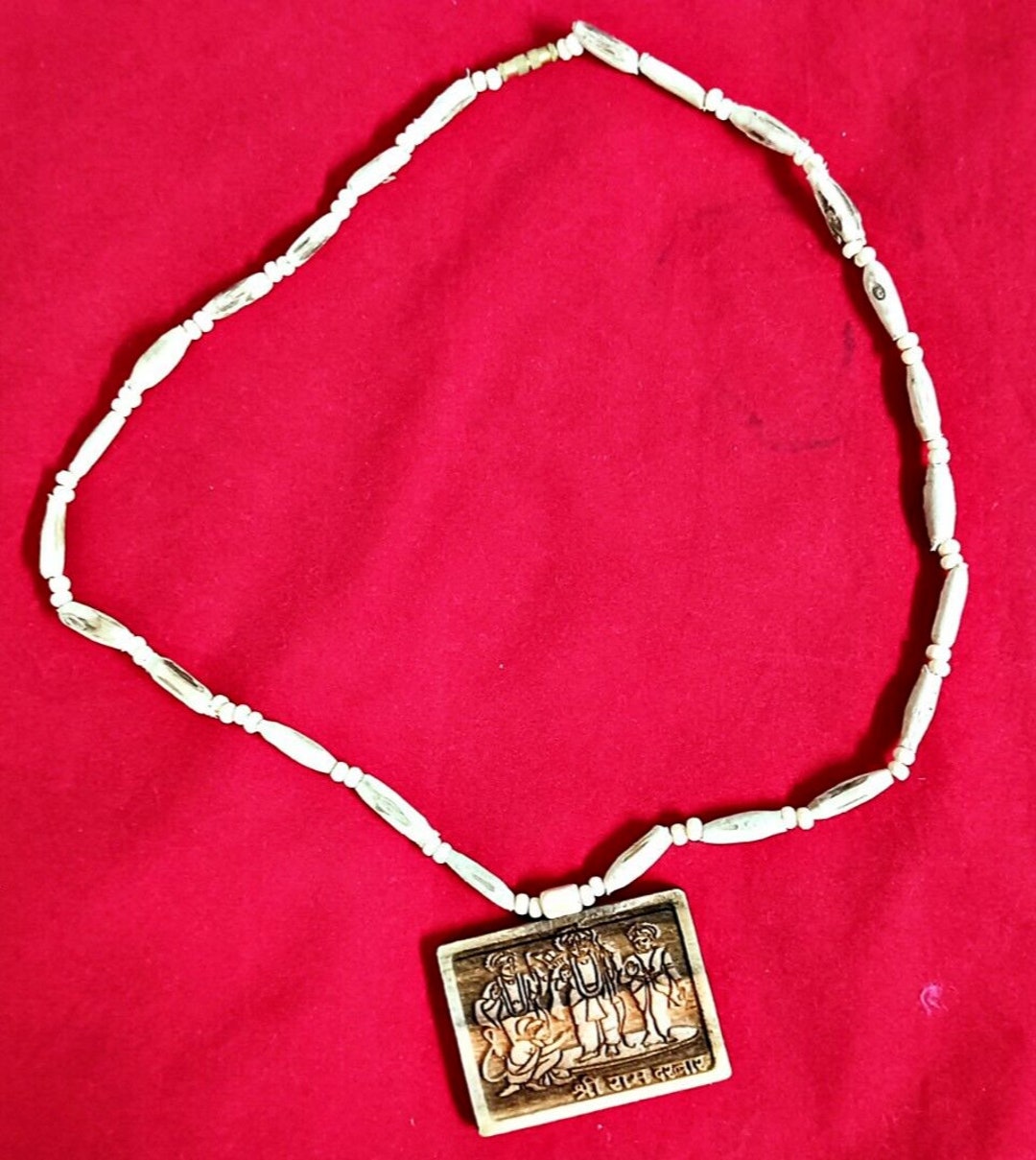 Handmade Tulsi Wood Ram Darbar Locket Mala: Hindu Prayer Beads - Etsy