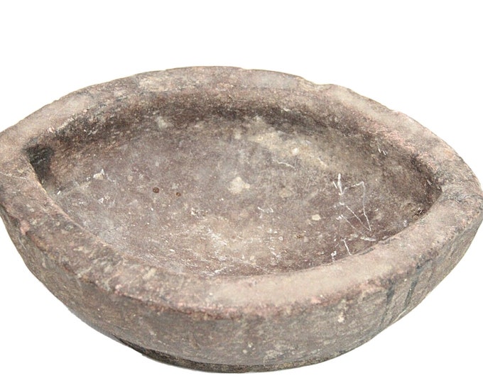 European Limestone-style Planter Rustic Stone-textured Greige Trough ...