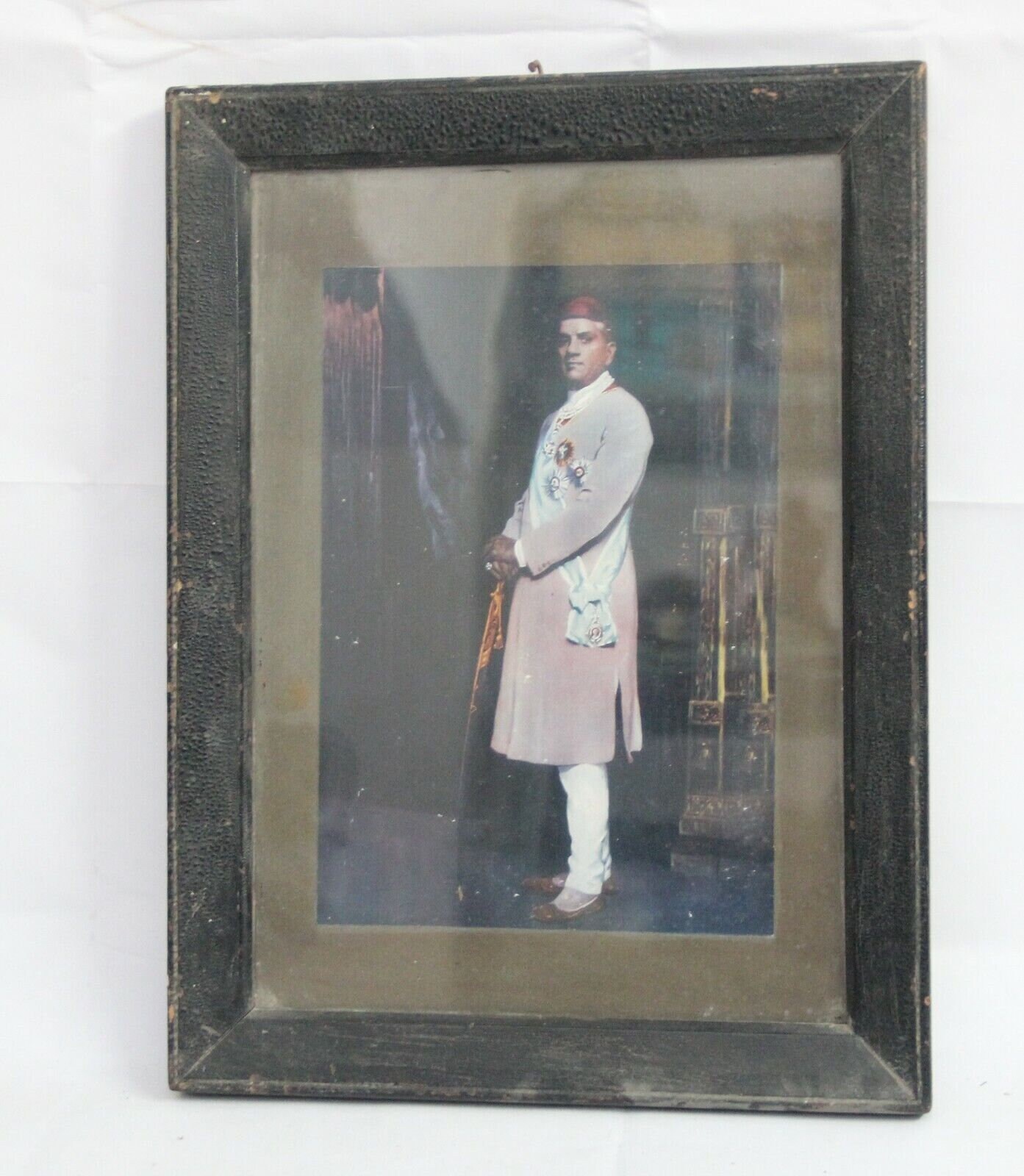 Old Vintage Litho Print of Royal Family Member in Well Wooden Frame - Etsy