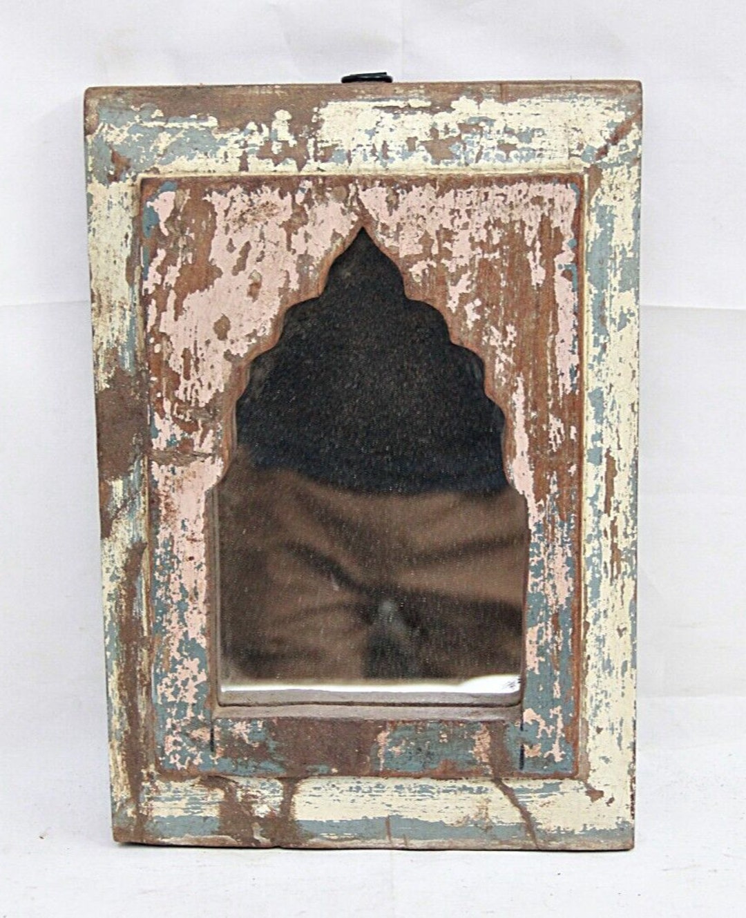 Vintage Rustic Wood Decorative Wall Mirror Frame, Handmade Solid Wood ...