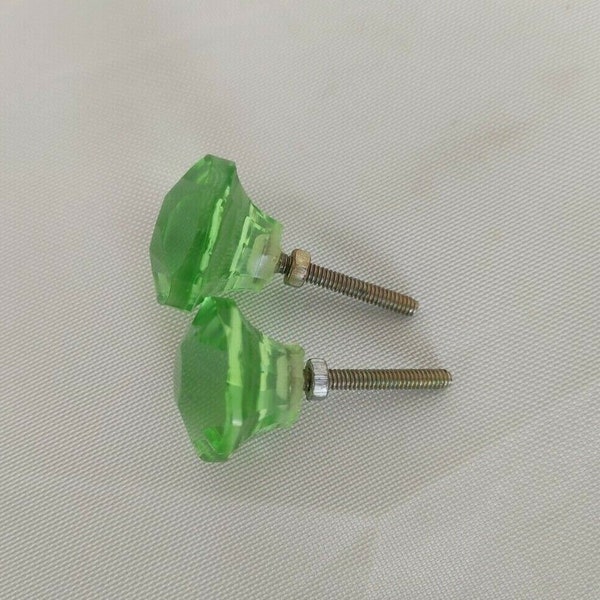 Green Glass Door Knobs - Etsy