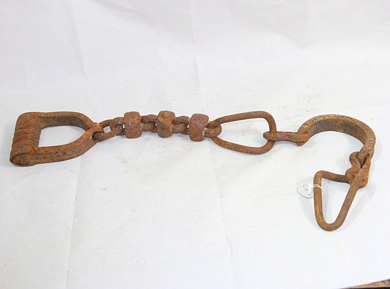 Authentic Vintage Horse Leg - Hand-forged Heavy Iron Chain, Collectible ...