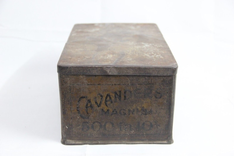 1940's Rare Cavender's Medium Navy Cut Cigarettes Tin Box Vintage Litho ...