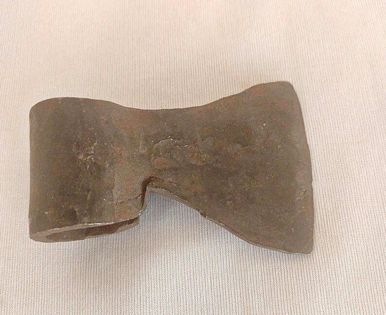 Vintage HAND FORGED WROUGHT Iron Axe Hatchet Wood Cutter Tool Axes Head ...
