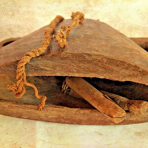 Vintage Wooden Cow Bell, 1900's Handcrafted Bell, Antique Indian Cow ...