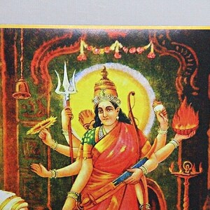 Raja Ravi Varma's Litho Reprint of Shivaji With Goddess Blessings ...