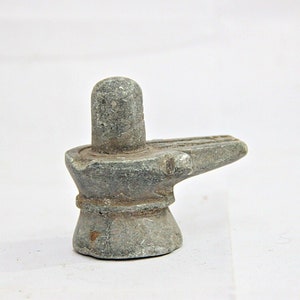 Old Vintage Black Marble Stone Shiva Lingam / Shivling Hindu Statue ...