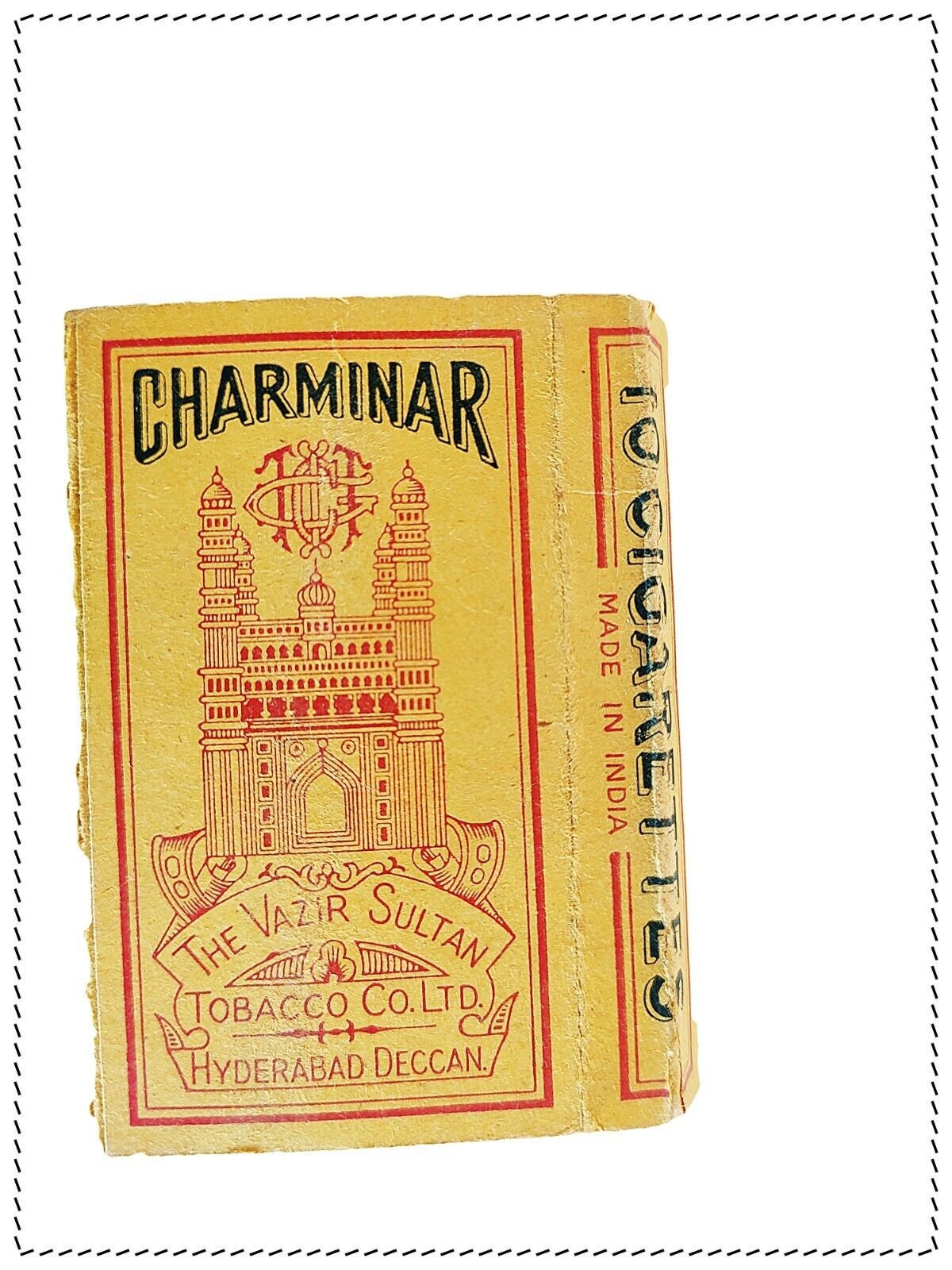 Vintage Old Charminar Cigarettes Packet Vazir Sultan & Sons Daccan Adv ...