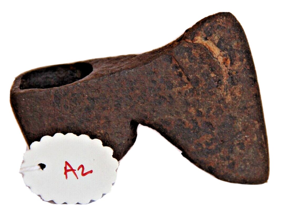 Old Vintage Salvage Tribal Iron Axe Hand Forged Hatchet From India ...
