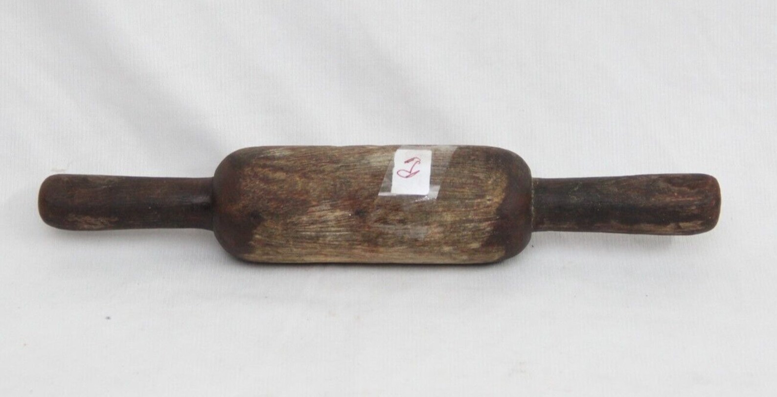 Old Antique Wooden Painted Chapati Rolling Pin Belan Velan Kitchen Tool ...