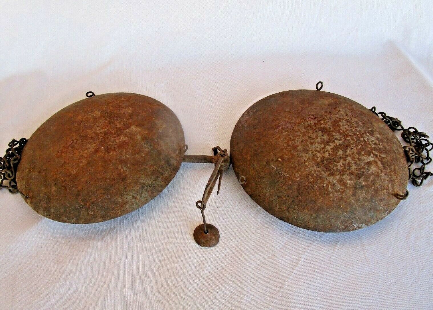 Old Iron Mercantile Scale Hand Balance India TARAJU Hanging Round Pan Antique Chain Weighing Scale Vintage Iron Scale Etsy New Zealand