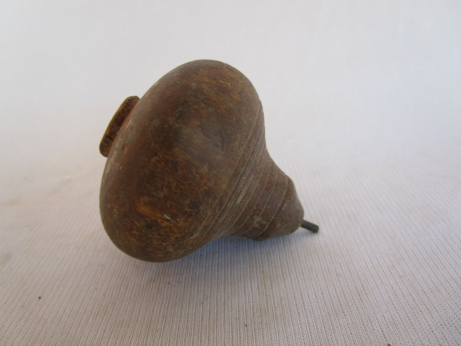 Vintage Lacquer Painted Wooden Lattu Toy Traditional Indian Spinning ...