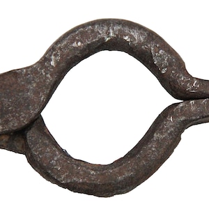 Old Vintage Handmade Iron Tongs Lifter Blacksmith Collectible Kitchen ...