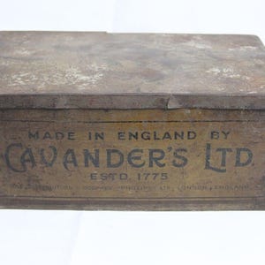 1940s Rare Cavender’s Medium Navy Cut Cigarettes Tin Box – Vintage ...