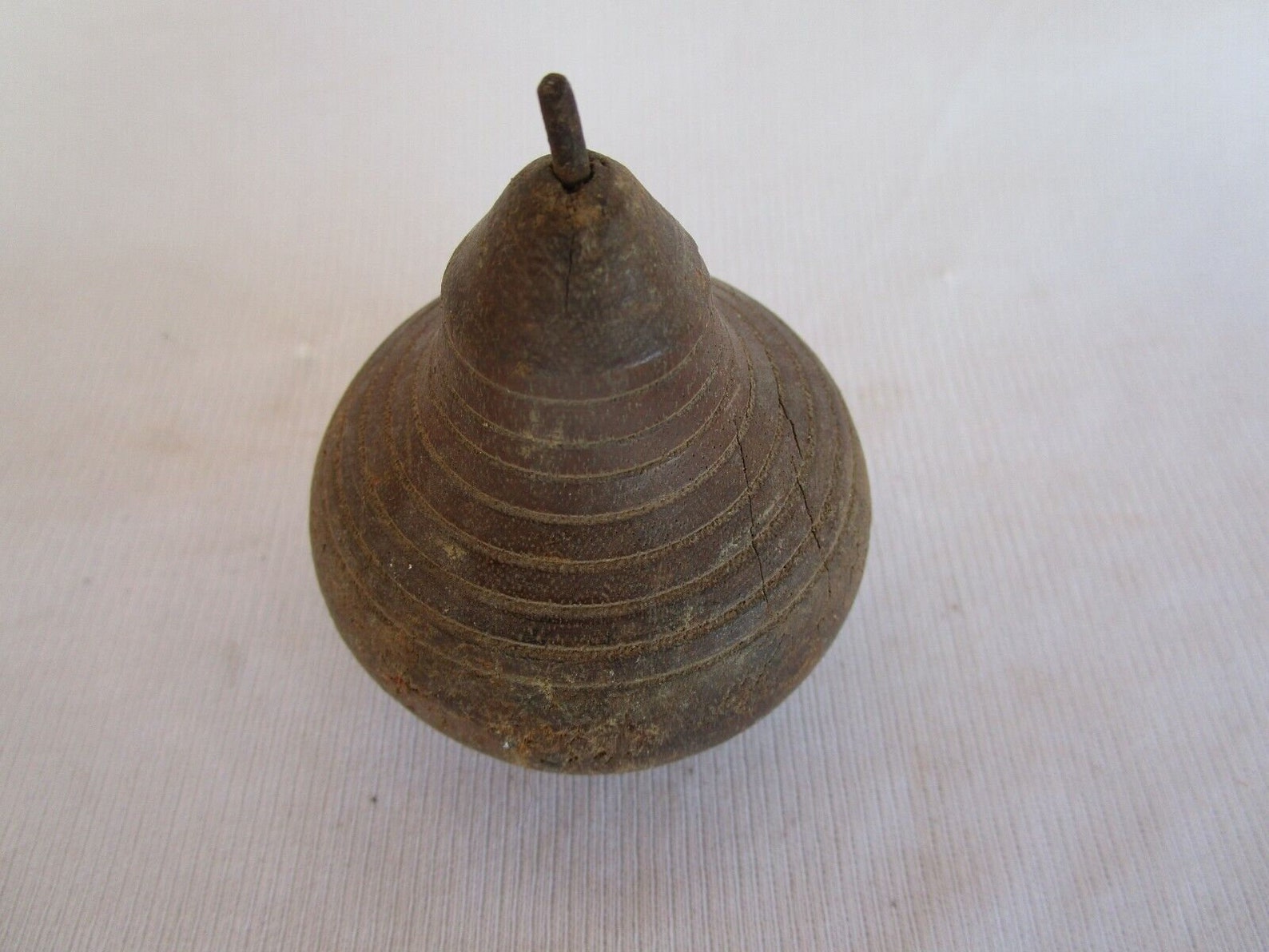 Vintage Lacquer Painted Wooden Lattu Toy Traditional Indian Spinning ...