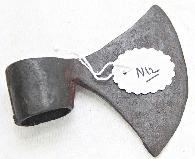 Old Vintage Hand-forged Indian Rustic Iron Axe Head Cutting Tool ...
