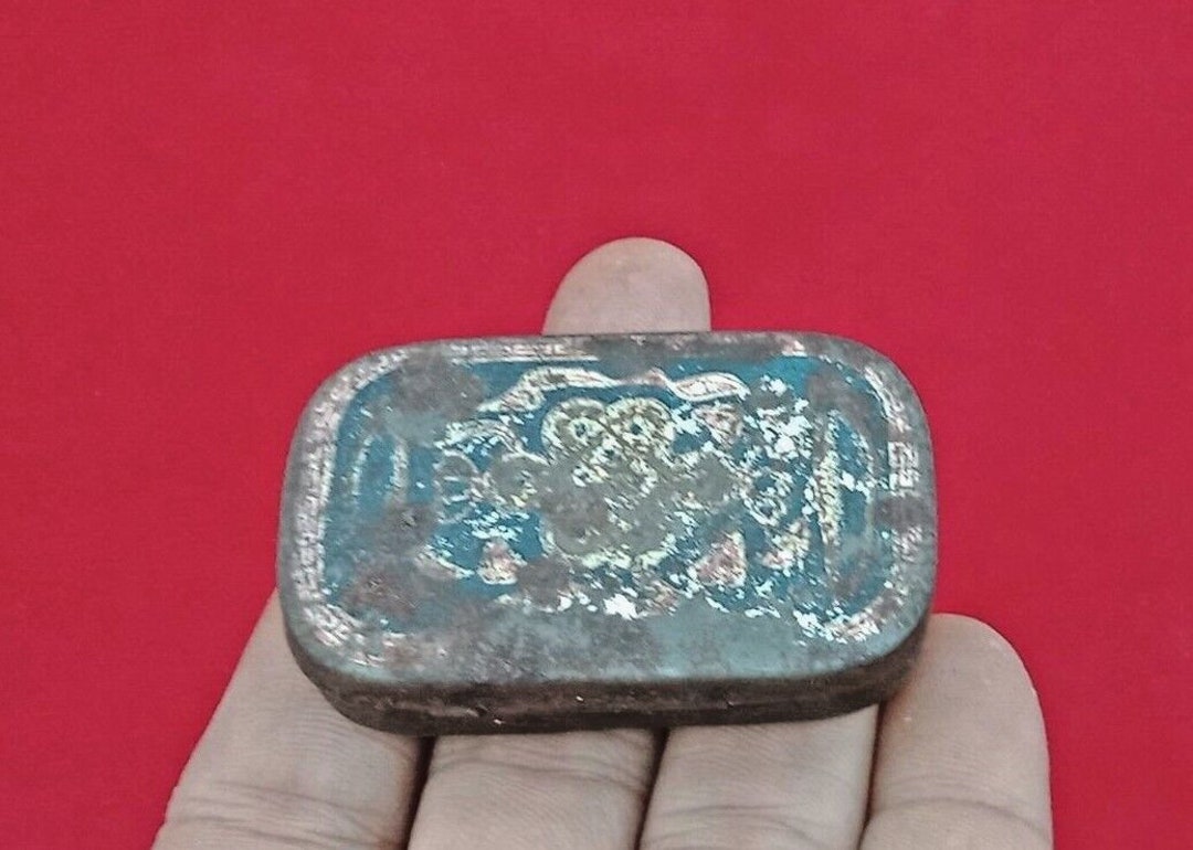 Rare Vintage Tiny Tin Box, Collectible Gramophone Needles, Beautiful ...