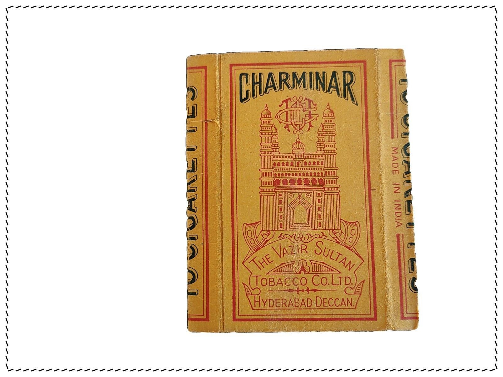 Vintage Old Charminar Cigarettes Packet Vazir Sultan & Sons Daccan Adv ...