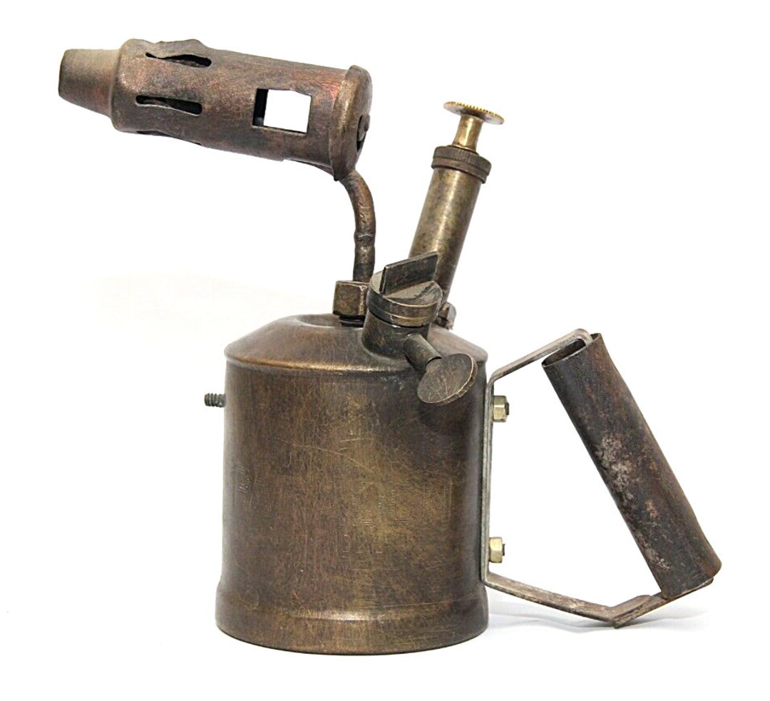 Vintage Old Brass Torch Blowtorch Antique Paragon Blow Lamp Collectible ...