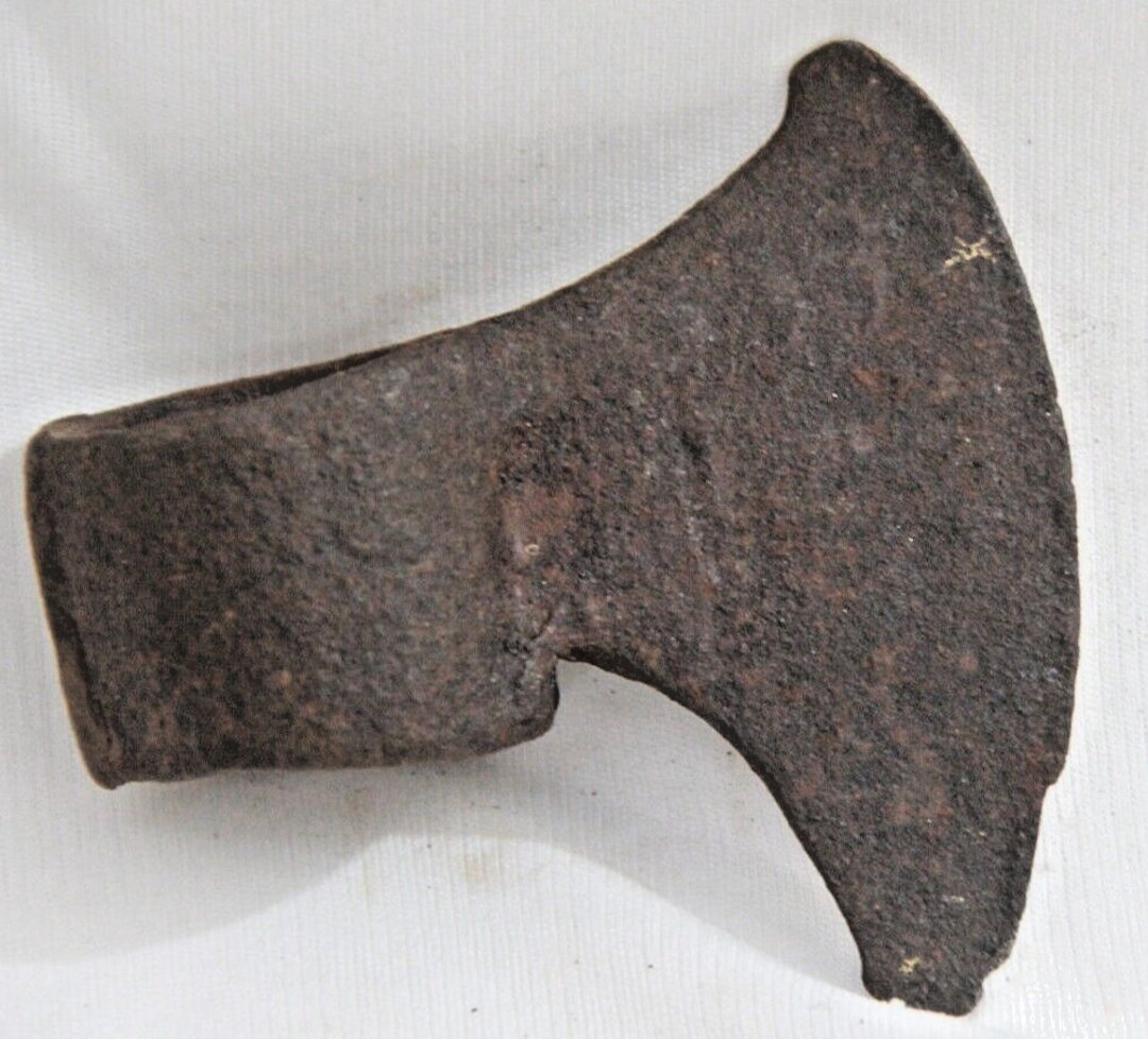 Old Vintage Salvage Tribal Iron Axe Blacksmith Hand Forged Hatchet ...