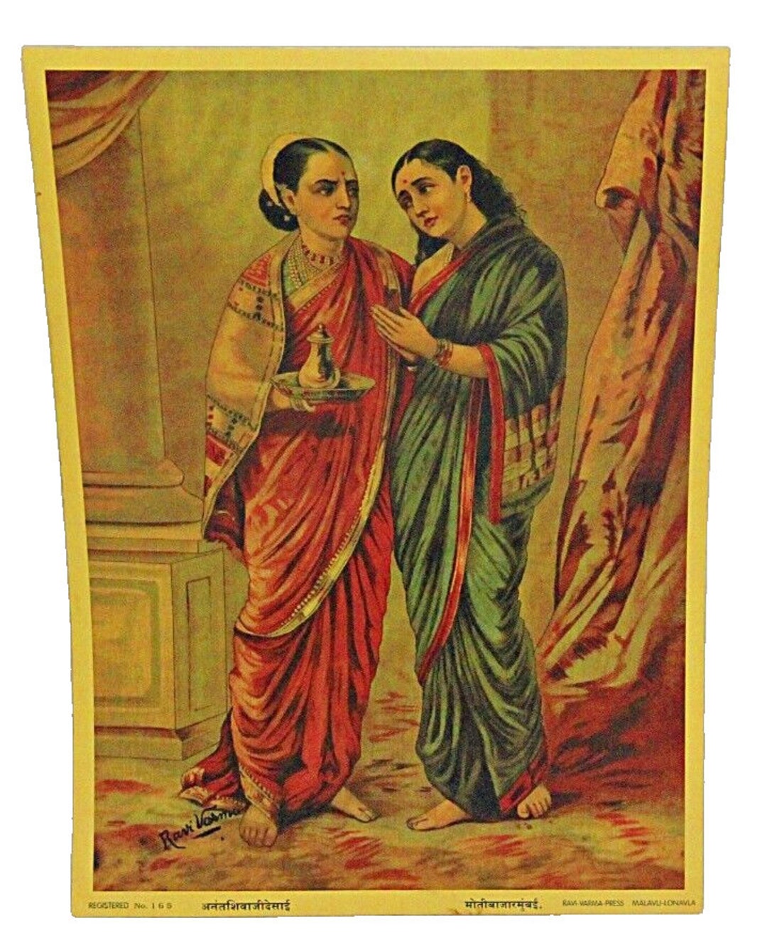 Raja Ravi Varma's Re-print of Draupadi and Sudeshna Captures the Divine ...