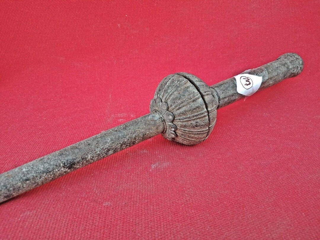 Antique 1900's Collectible Hand Carved Mughal Spear Head Lance Dagger ...