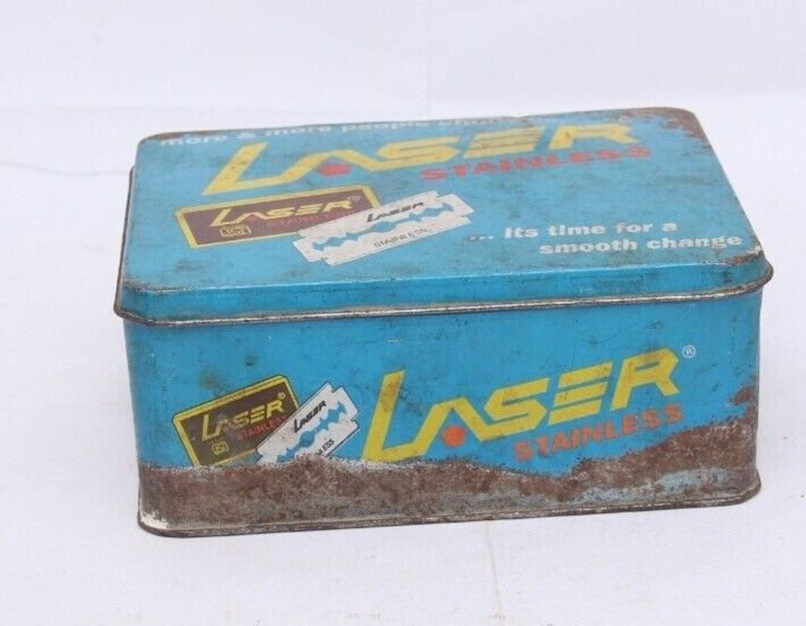 Vintage Collectible Tool Kit, Retro Laser Saving Blade Adv Tin, Old Tin ...